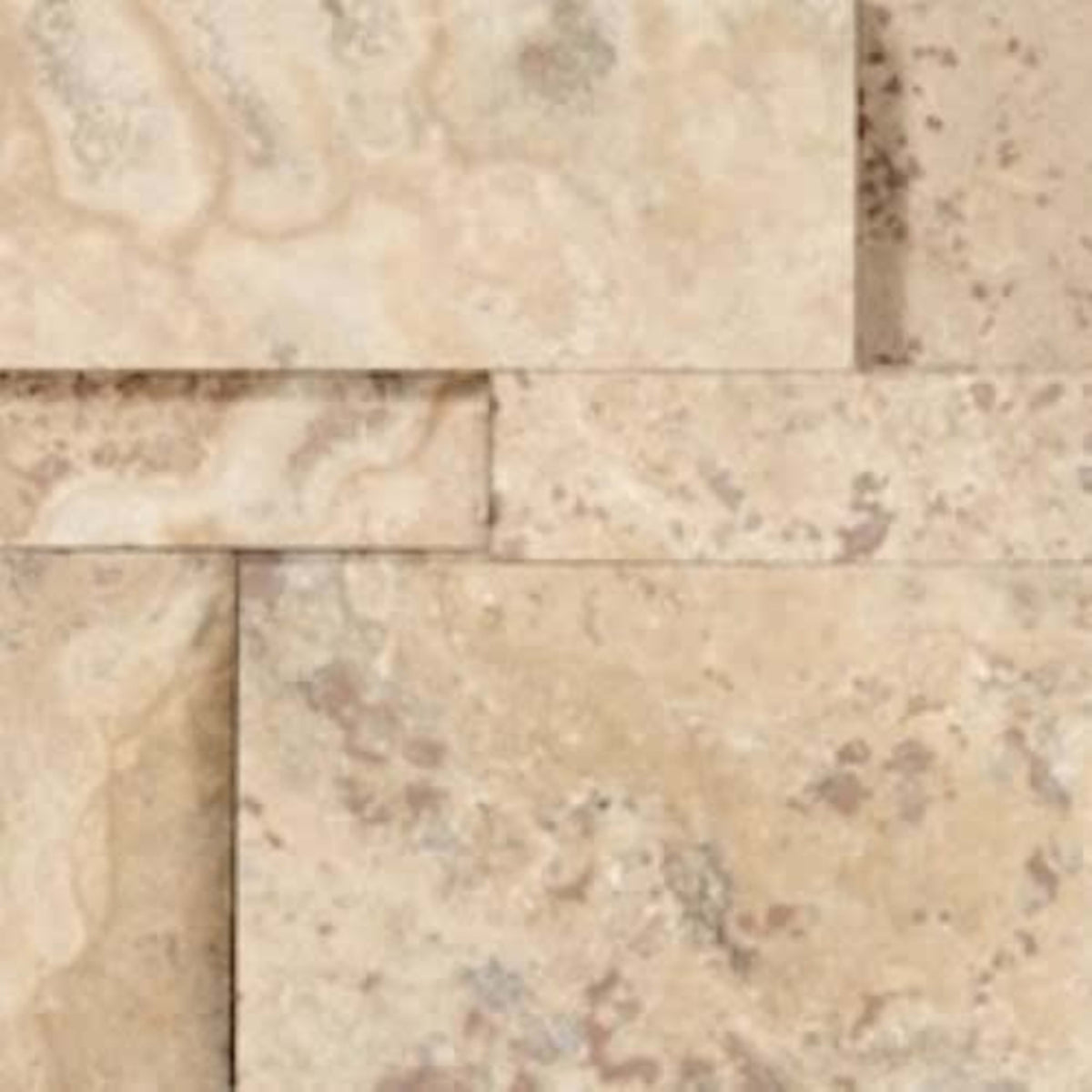 Splitface & Cubics in Picasso Travertine 6x24 Cubic Wall Panels Honed ...