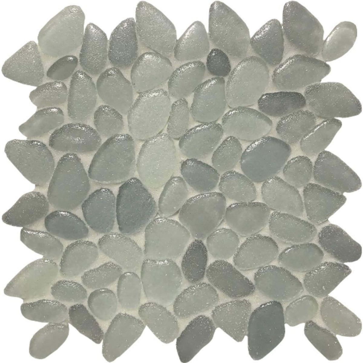 Liquid Rocks in Oyster Silver Glass Tile — Atlanta Flooring Design Centers